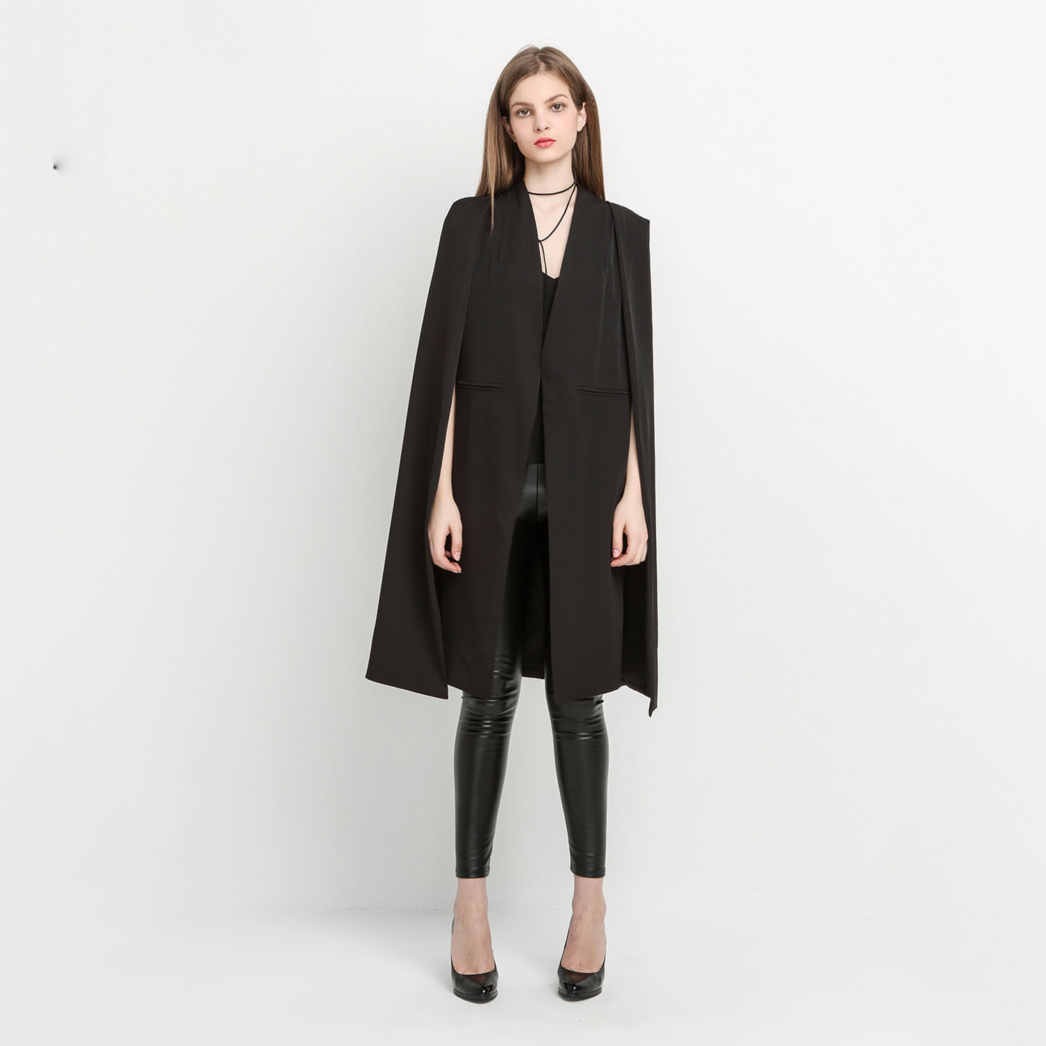 Cape type cape wind coat WC111906 – NeedledDress