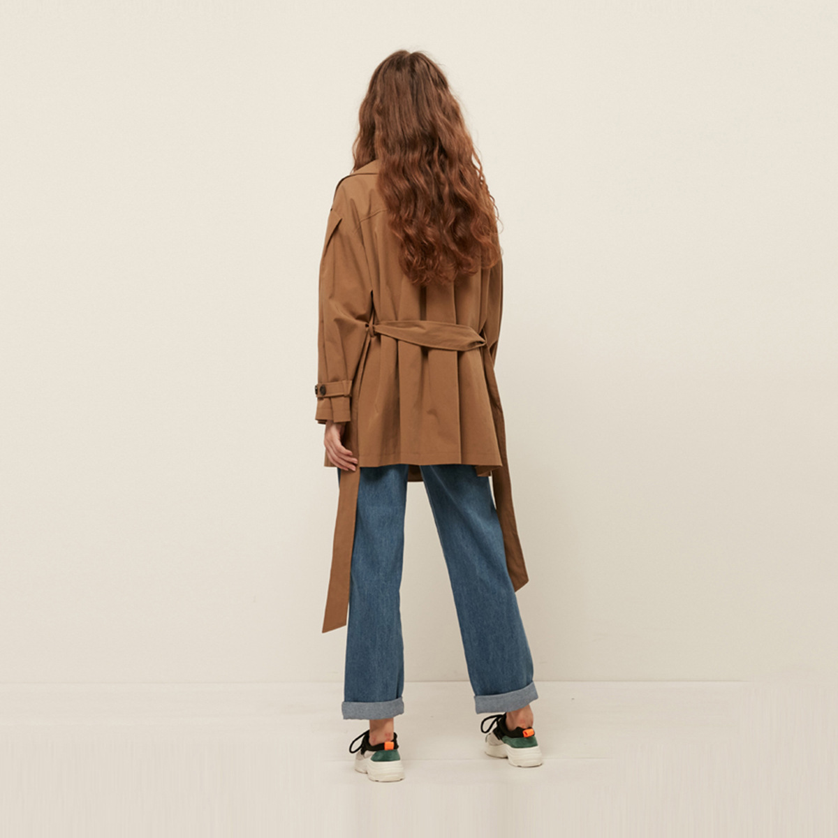 Double-breasted short trench coat WC111903 – NeedledDress